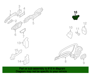 25360-KA60A - Door Jamb Switch 2013-2024 Nissan | AutoNationParts.com