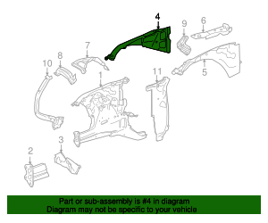 221-620-24-34 - Upper Rail 2007-2014 Mercedes-Benz | Mercedes-Benz USA ...