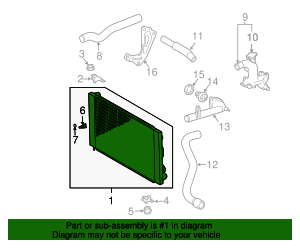 2004-2005 Toyota Sienna Radiator 16041-0A402 | Toyota Parts Center