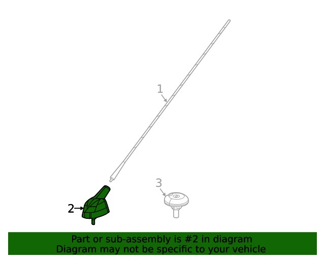 2014-2023 Ram Antenna Base 68169512AA | Mopar Parts Canada