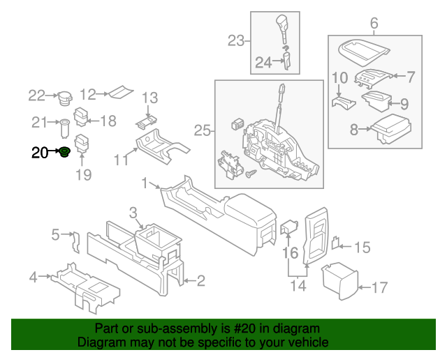 2009-2020 Nissan Murano Socket - Assembly 25331-4H00B | QuirkParts
