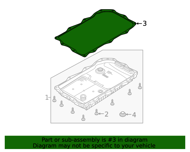 2018-2021 Ram Oil Pan Gasket 68425659AA | My Mopar Parts
