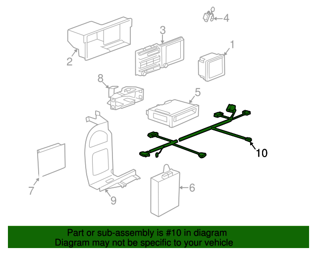 61126907840 - 2001 BMW Wire Harness (61-12-6-907-840) | BMW of South ...