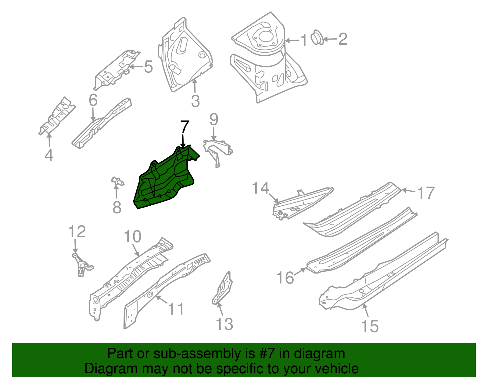 2004-2009 Nissan Quest Splash Shield 64838-CK010 | Temecula Nissan Parts