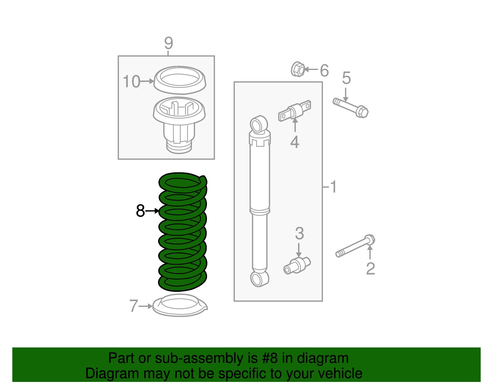 52441-SZB-A02 - 2009-2015 Honda Pilot - Spring Rear | Honda Parts Cheap