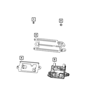 68475336AA - Module Bracket 2021-2023 Jeep Grand Cherokee L ...