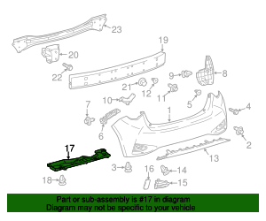 58398-0D020 - Under Cover - 2018 Toyota Yaris | OEM Genuine Toyota Parts