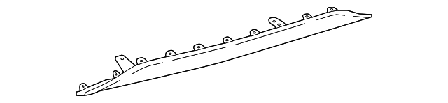 2018 Toyota Yaris Bumper Guard 52453-0D090 | Elmhurst Toyota Parts