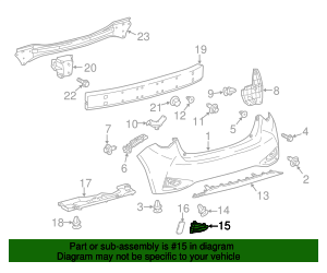 52681-0D010 - Bumper Cover Spacer Panel 2018 Toyota Yaris | AutoNation ...