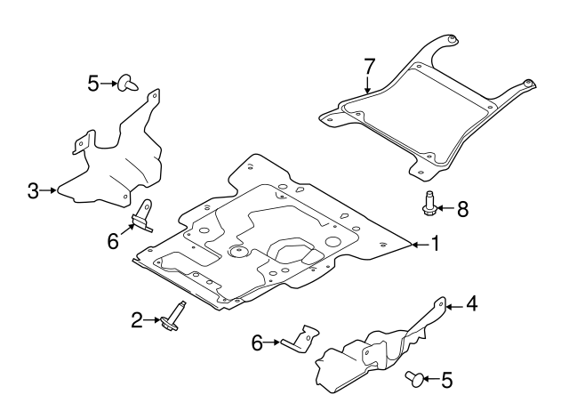 Genuine OEM Under Cover Bolt Part# LR033163 Fits 2014-2022 Land Rover ...