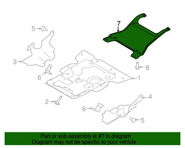 Genuine OEM Center Shield Part# LR033166 Fits 2014-2016 Land Rover ...
