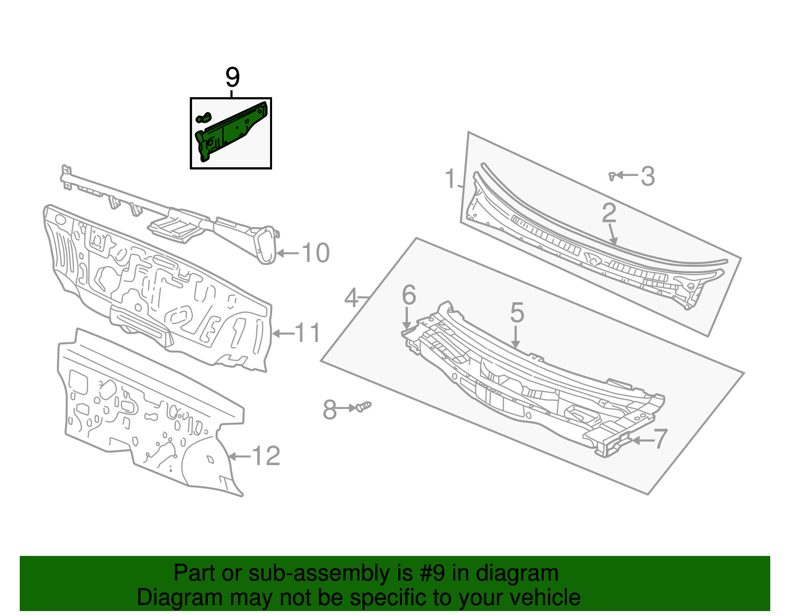 2002-2005 Hyundai Sonata Outer Panel 66765-3D100 | Hyundai Wholesale Direct