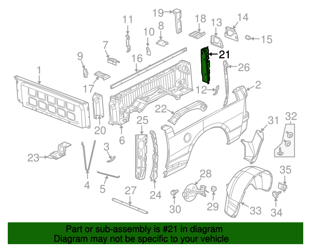 Reinforcement 68534133AA | TascaParts.com