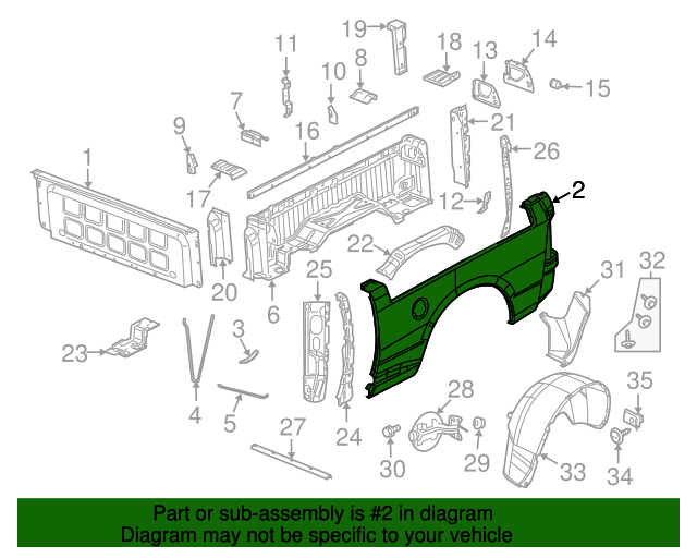 2010-2018 Mopar Side Panel - Driver's Side (LH) 68058049AD | TascaParts.com