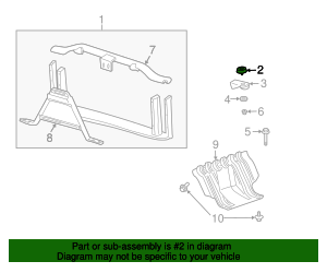 2001-2014 GM Orange Upper Body Mount Cushion 15201005 | GMPartsDirect.com