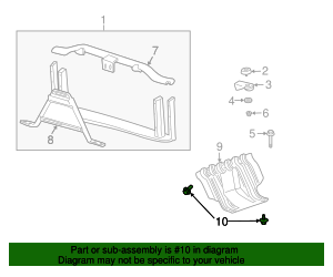 1999-2025 GM Radiator Support Splash Shield Bolt 11518341 GM ...