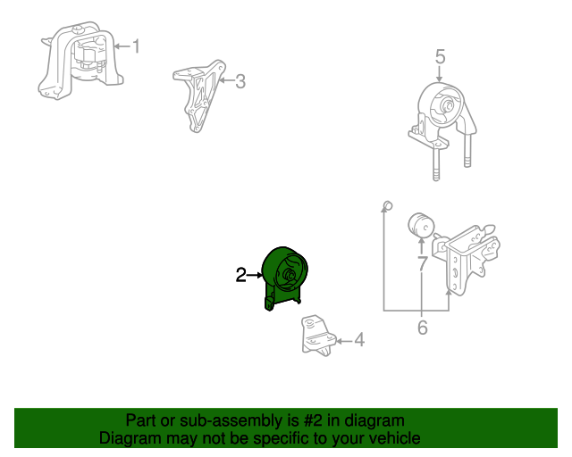12372-23010 - Side Mount - 2000-2006 Toyota | Lithia Toyota Parts