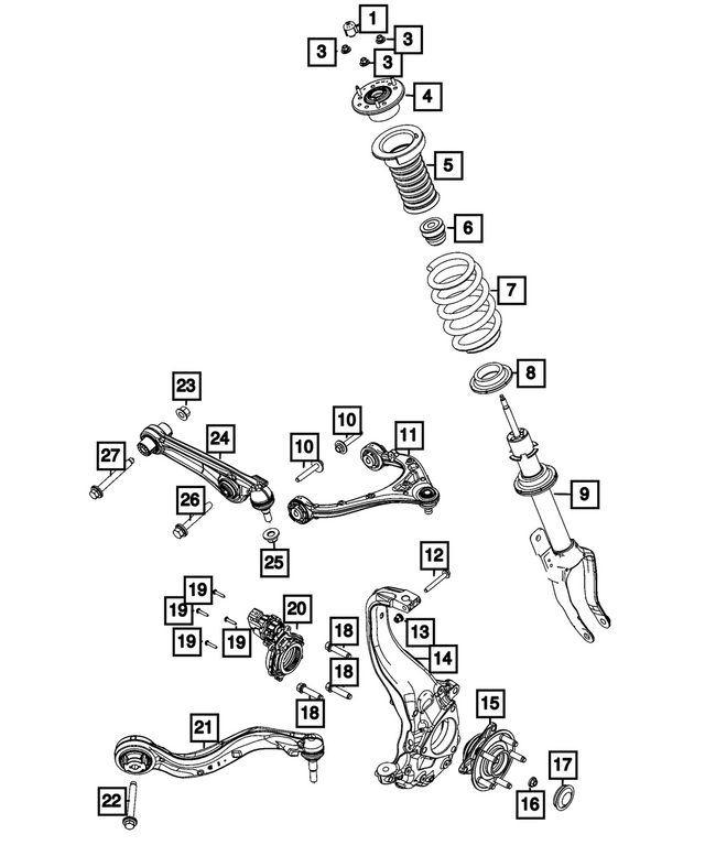 2024 Dodge Charger Daytona Hex Lock Nut And Washer 6511749AA | Mopar eStore