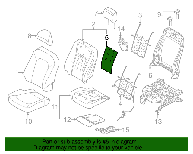 JL3Z-14D696-A 2018-2022 Ford Seat Back Heater | Fairway Ford Parts