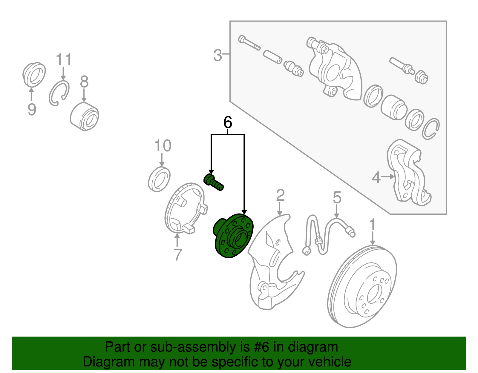 1990-2008 Subaru Wheel Hub 28052AA010 | OEM Parts Online