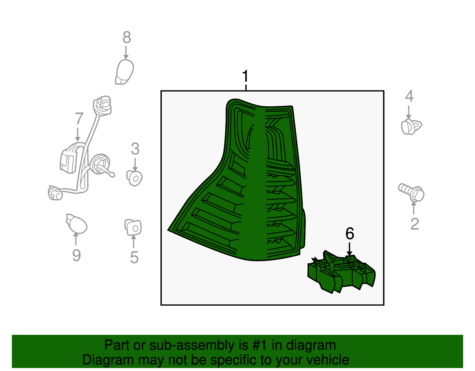 2017-2023 Lexus GX460 Tail Lamp 81560-WY030 | OEM Parts Online