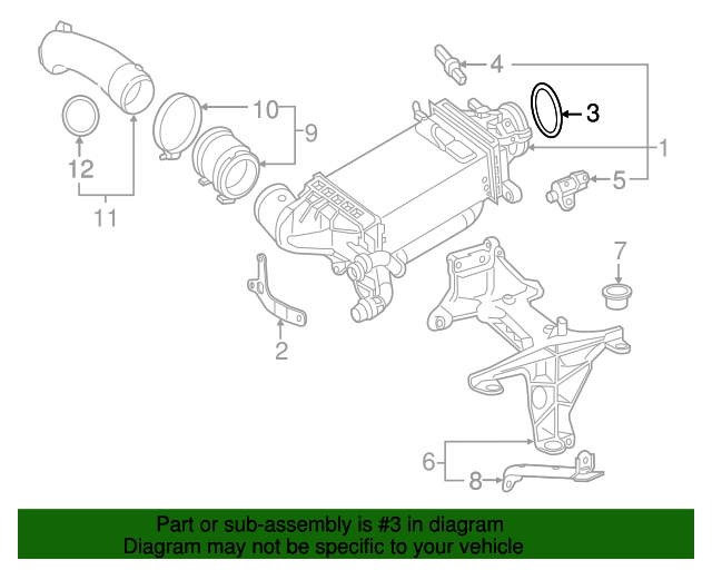 024-997-80-45 - Inter-Cooler Seal 2015-2020 Mercedes-Benz | Mercedes ...