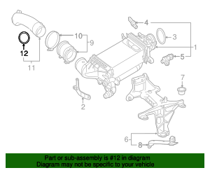 020-997-78-45 - Inter-Cooler Pipe O-Ring 2015-2020 Mercedes-Benz ...
