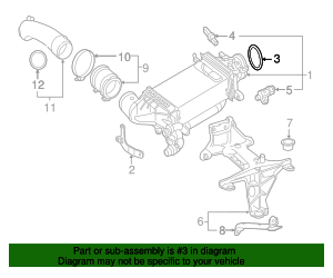 2015-2020 Mercedes-Benz Inter-Cooler Seal 024-997-80-45 | MB OEM Parts