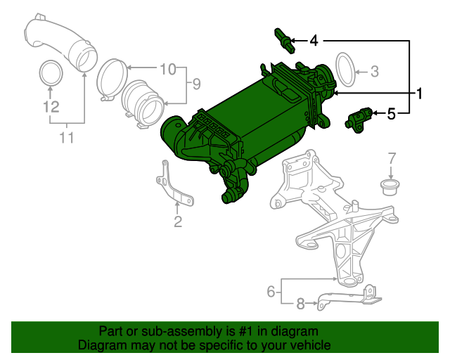 2015-2020 Mercedes-Benz Inter-Cooler 274-090-04-14 | MB OEM Parts