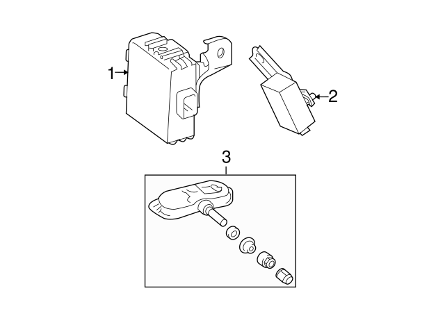 2008-2012 Toyota Yaris Tire Pressure Monitoring System (TPMS) Control ...