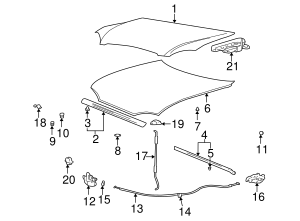 1999-2001 Hyundai Sonata Latch Assembly 81130-38000 | HyundaiParts.Online