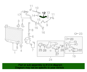 2008-2009 Pontiac G8 Radiator Inlet Hose 92157811 | GMPartsDirect.com
