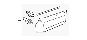 75850-04902 - Rocker Molding - 2005-2013 Toyota Tacoma | Nucar Toyota Parts