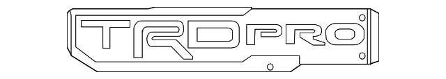 75427-04060 - Door Emblem (Front) 2017-2021 Toyota Tacoma | Longo ...