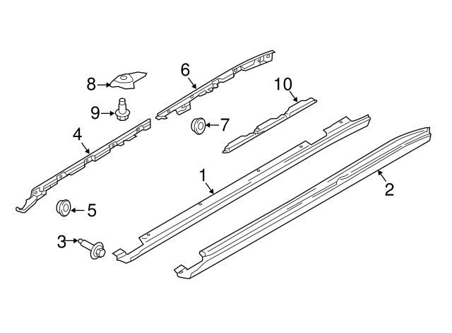 95B-854-884-A-G2X - Rocker Panel Guard 2015-2024 Porsche Macan ...