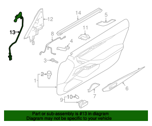 2017 Infiniti Q60 Warning Lamp 26670-5CA0A | OEM Parts Online