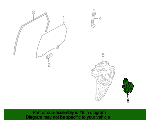 2010-2017 Hyundai Tucson Window Motor 83460-2S000 | OEM Parts Online