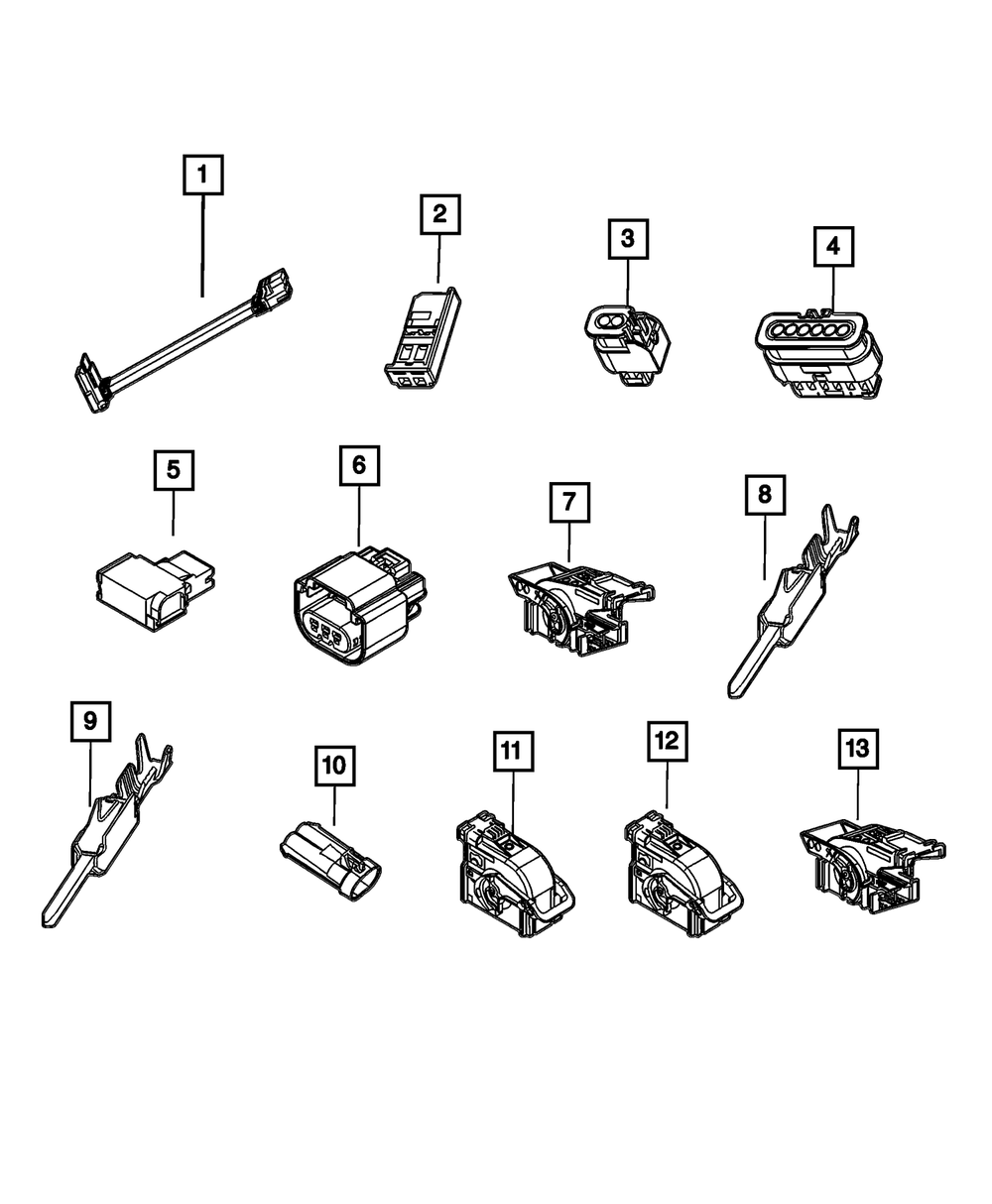 68600476AA - Electrical Connector 2021 Mopar | Mopar Factory Parts