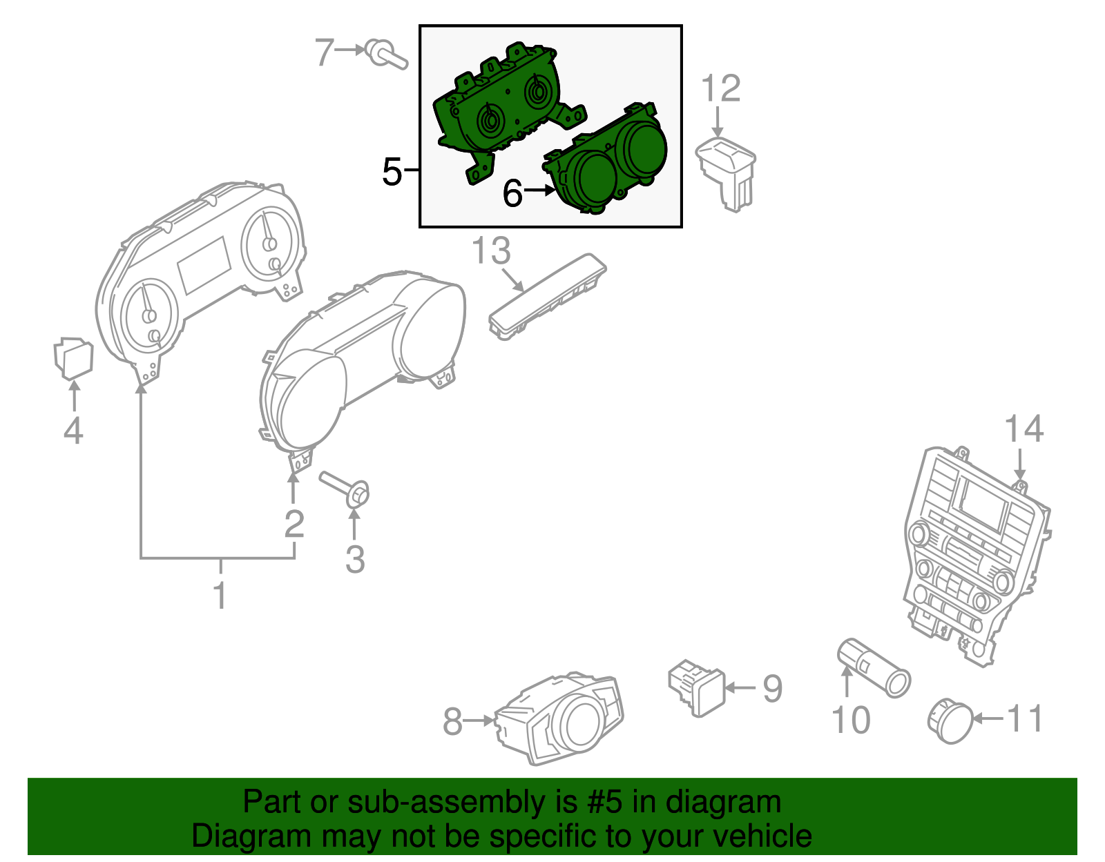 JR3Z-10849-AA - 2018-2023 Ford Mustang - Gauge Cluster | My Ford Parts