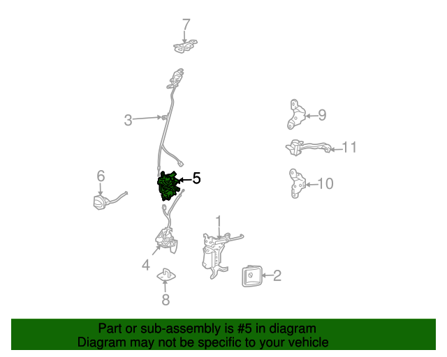 2005-2023 Toyota Tacoma Lock Controller 69640-04010 | Toyota Parts