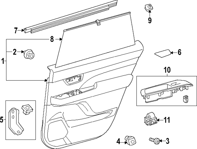 2024 Toyota Grand Highlander Belt Weather-Strip 68174-0E140 | Toyota ...