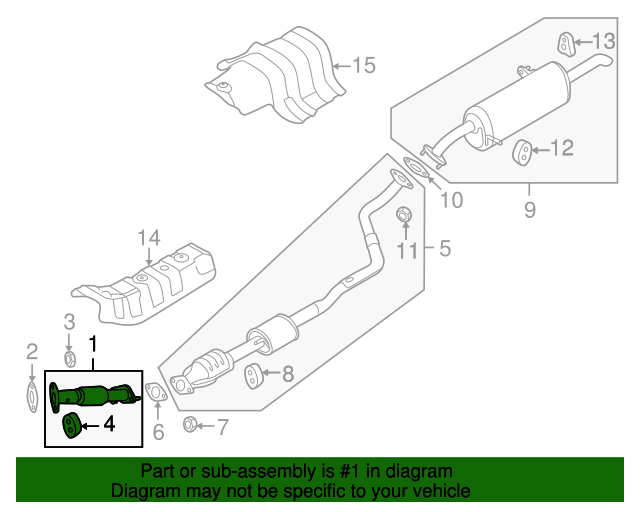 28610-1R220 - Front Pipe - 2012-2017 Hyundai Accent | World OEM Parts ...
