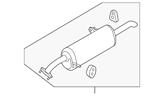 2012-2017 Hyundai Accent Rear Muffler 28710-1R270 | OEM Parts Online