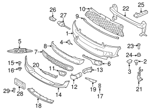 2012-2015 Mini Cooper Spoiler 51-11-7-283-330 | Mini Parts Direct