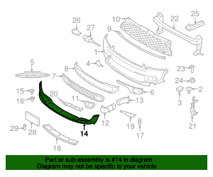 2012-2015 Mini Cooper Spoiler 51-11-7-283-330 | Mini Parts Direct