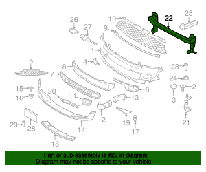 51-11-7-250-790 - Impact Bar - 2011 Mini Cooper | BMWPartsHub