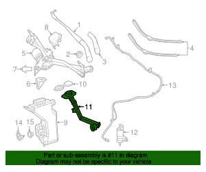 213-860-00-64 - Washer Fluid Reservoir Filler Pipe 2017-2023 Mercedes ...