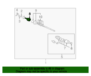 49507-2DA00 - Outer Joint Assembly - 2002-2006 Hyundai | World OEM ...