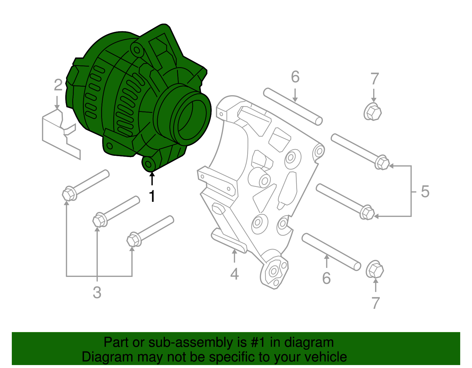2008-2010 Ford Alternator 7C3Z-10346-CERM | OEM Parts Online