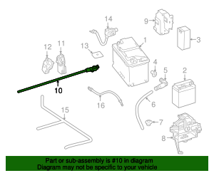 212-440-88-37 - Battery Cable 2013-2018 Mercedes-Benz | AutoNationParts.com
